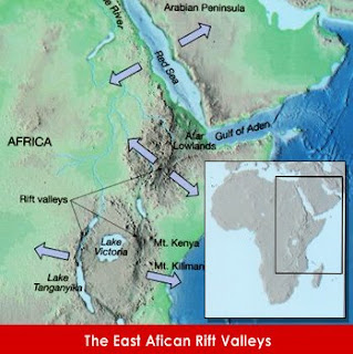 X-treme Tectonics: Day 3 -- East Africa, East African Rift Valley