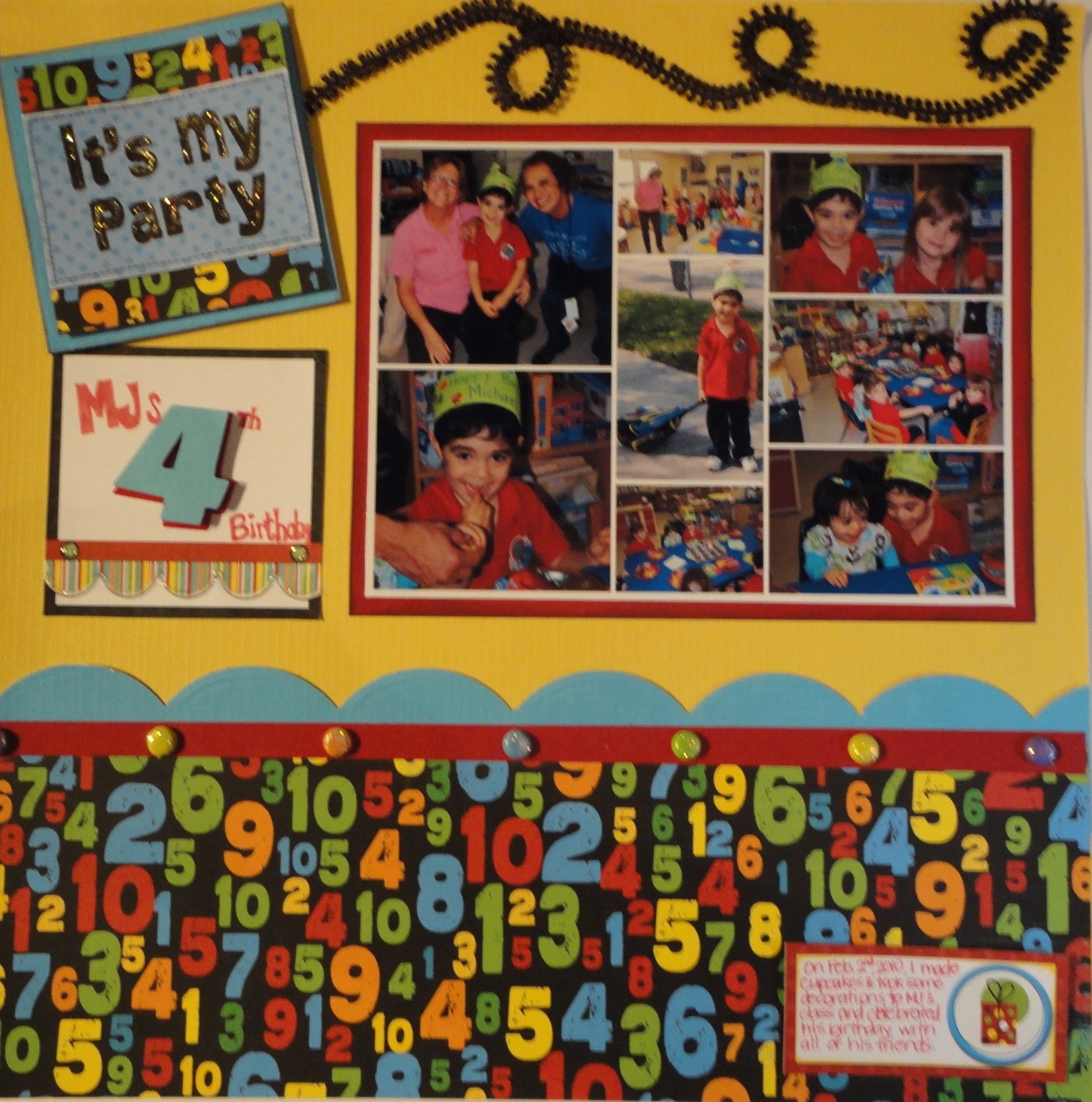 Scrap-Stickle-Pop: Birthday Layouts