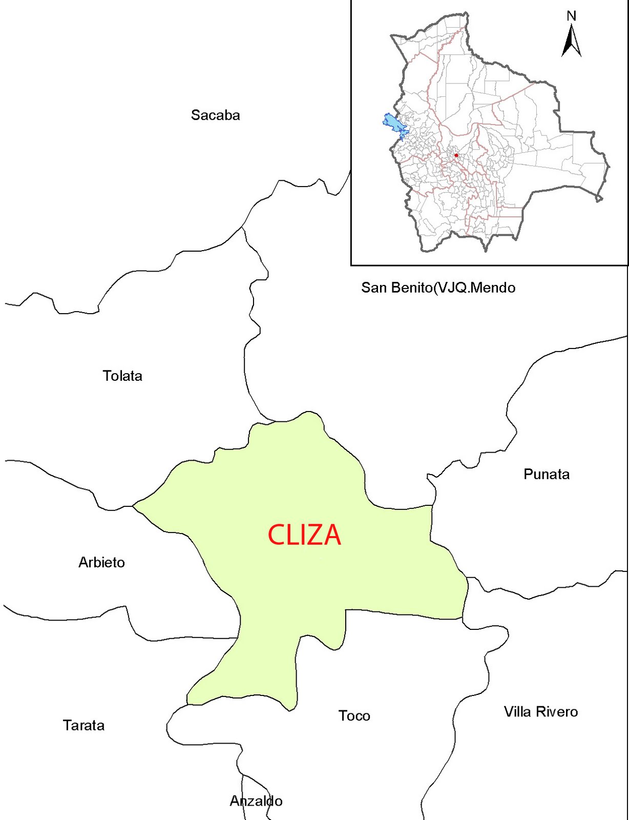 CLIZA COCHABAMBA BOLIVIA: MAPA DE CLIZA BOLIVIA