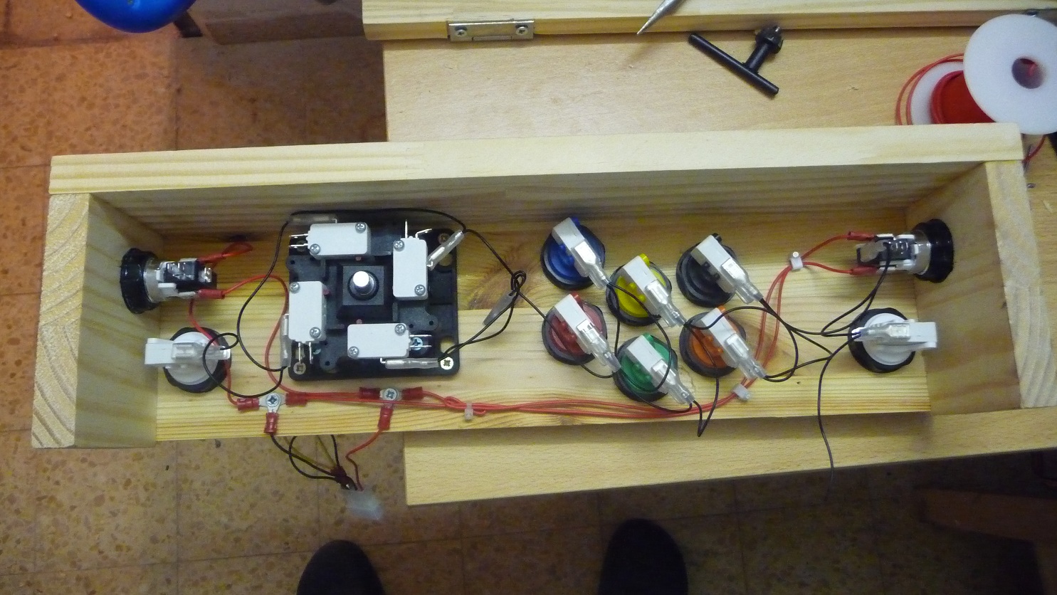 DIY Arcade Coffee Table: Controls Panel