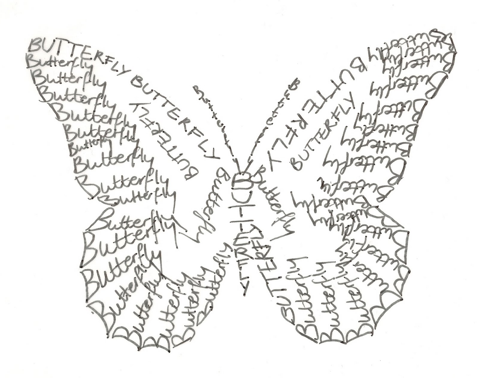 Blue Jacaranda by Linda Robertus: Calligram