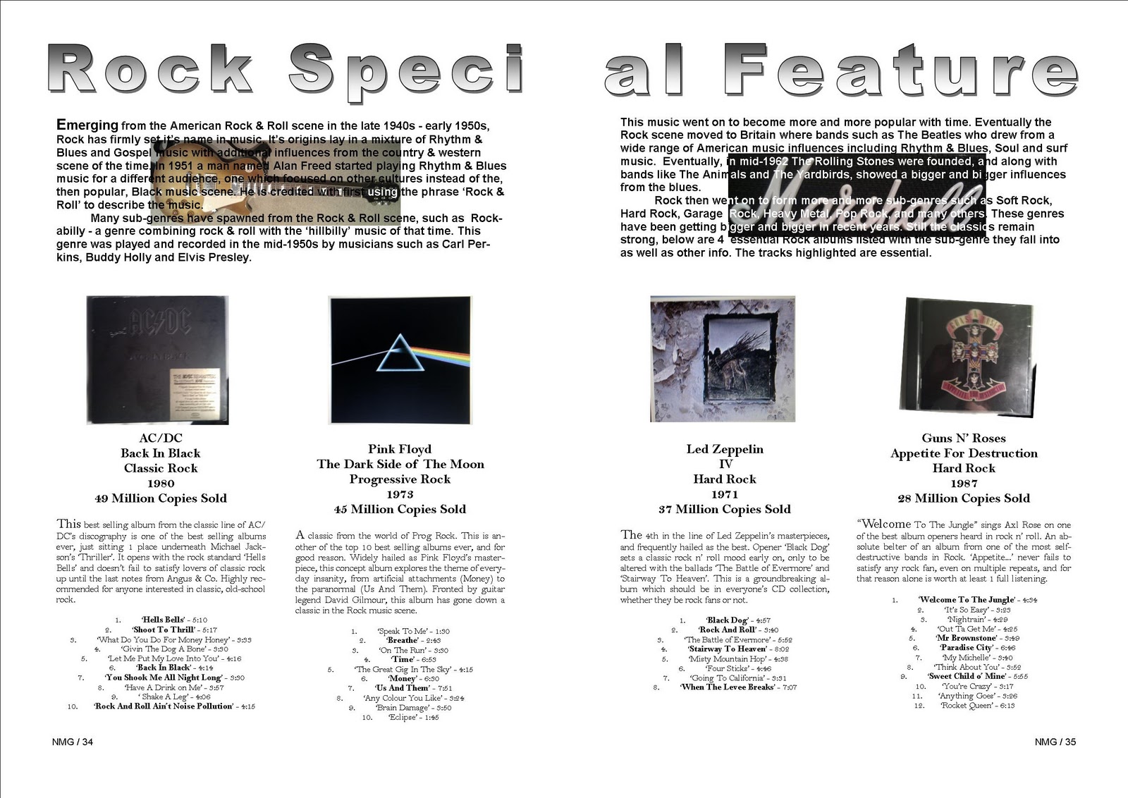 AS Media Studies: Music Magazine Front Cover, Contents Page & Double ...