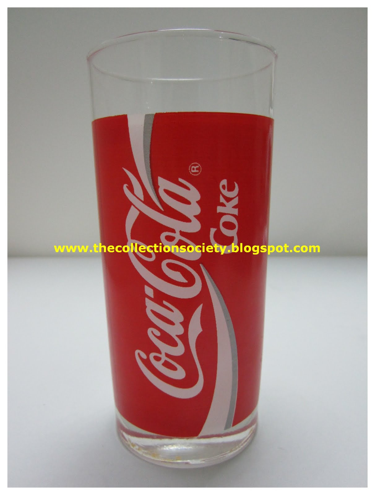 TCS GROUP - THE COLLECTION SOCIETY: Coca Cola Coke wave logo glass
