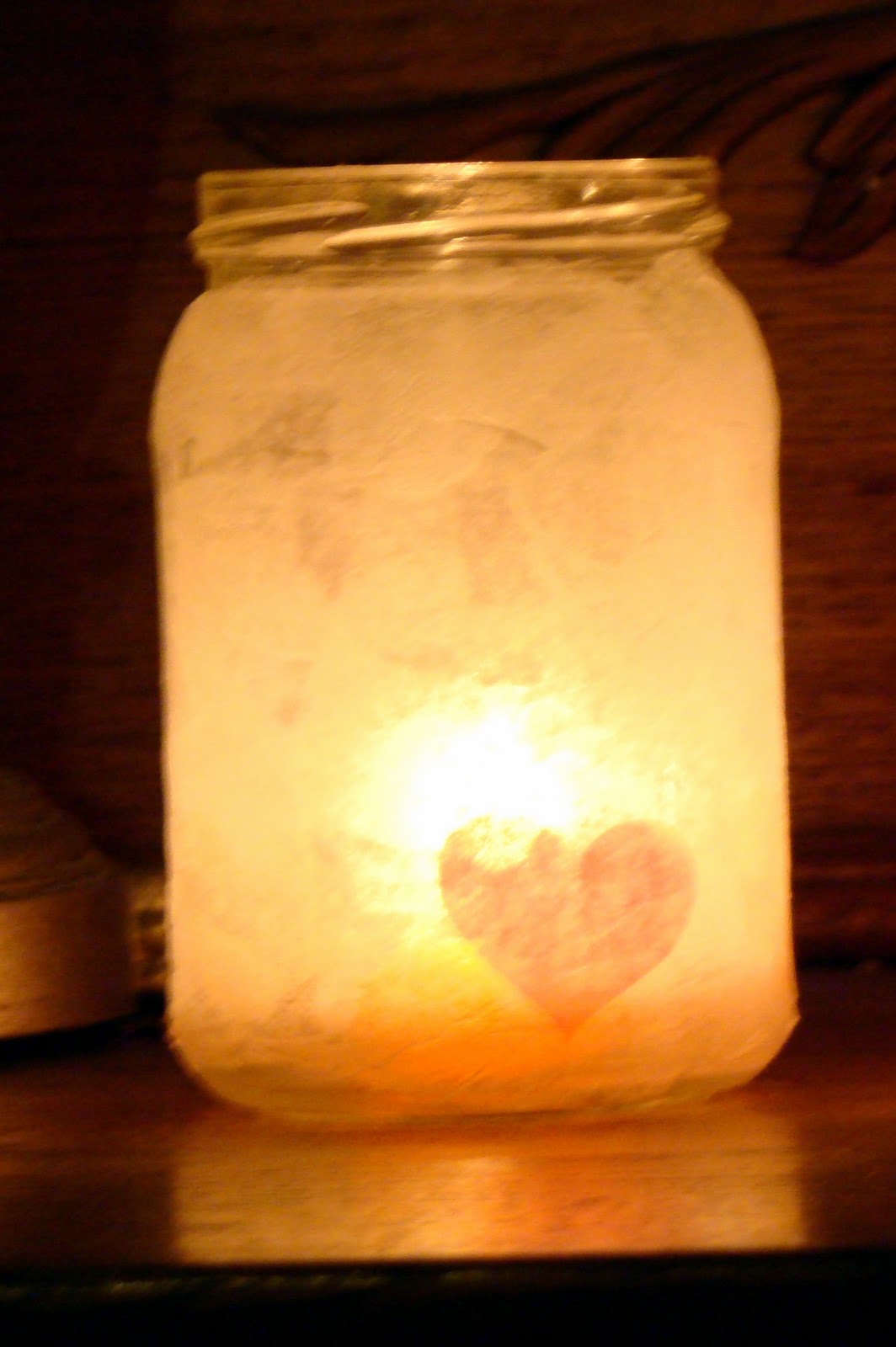 Sitting At Our Kitchen Table: Valentine Luminaries