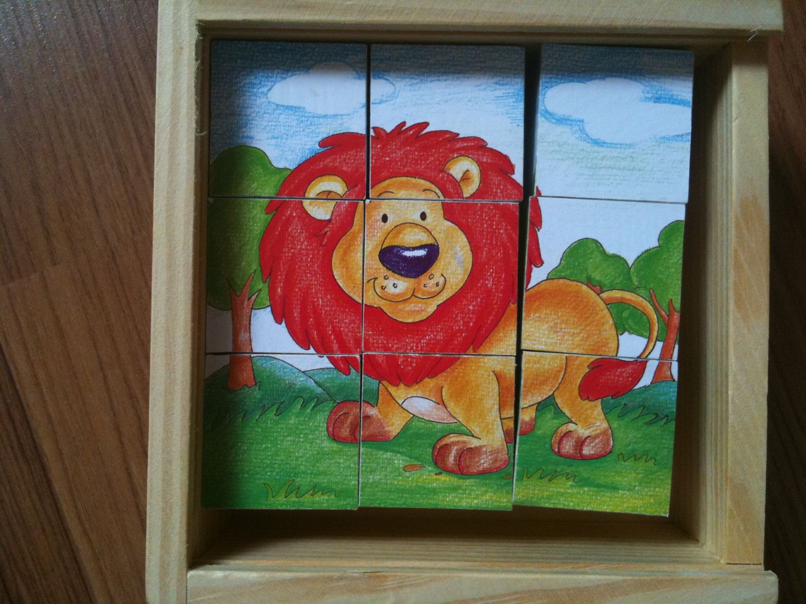 KIDZ SPREE: “Animals Jungle Adventure” Wooden Blocks Jigsaw Puzzle