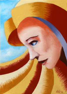 Daily Painters Abstract Gallery: Mark Webster - Rough Futurism Mask Oil ...