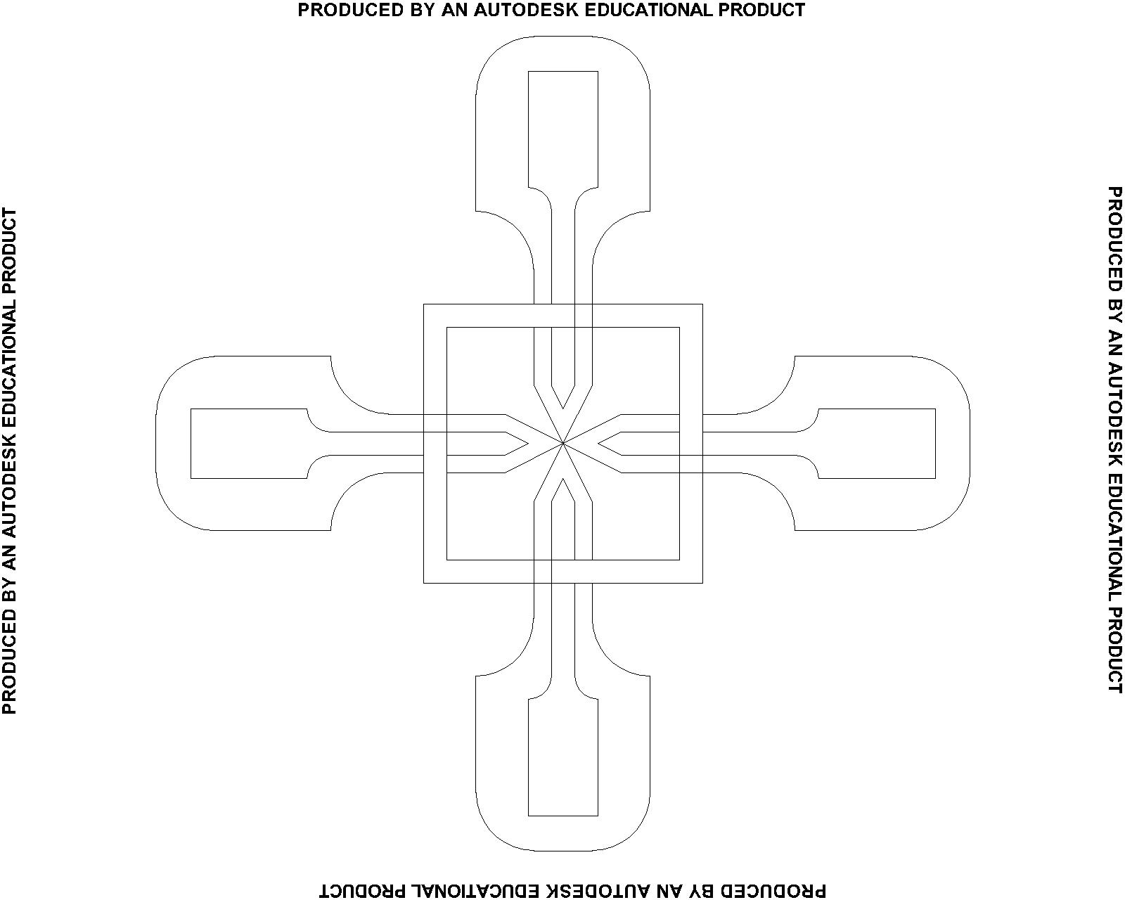AutoCAD dibujos: Ejercicio array-1