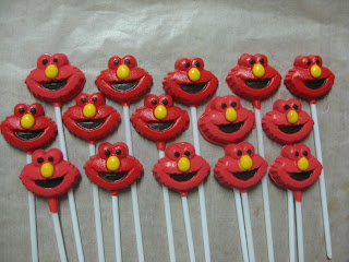 I make and sell chocolate lollipops: FOR SALE: ELMO