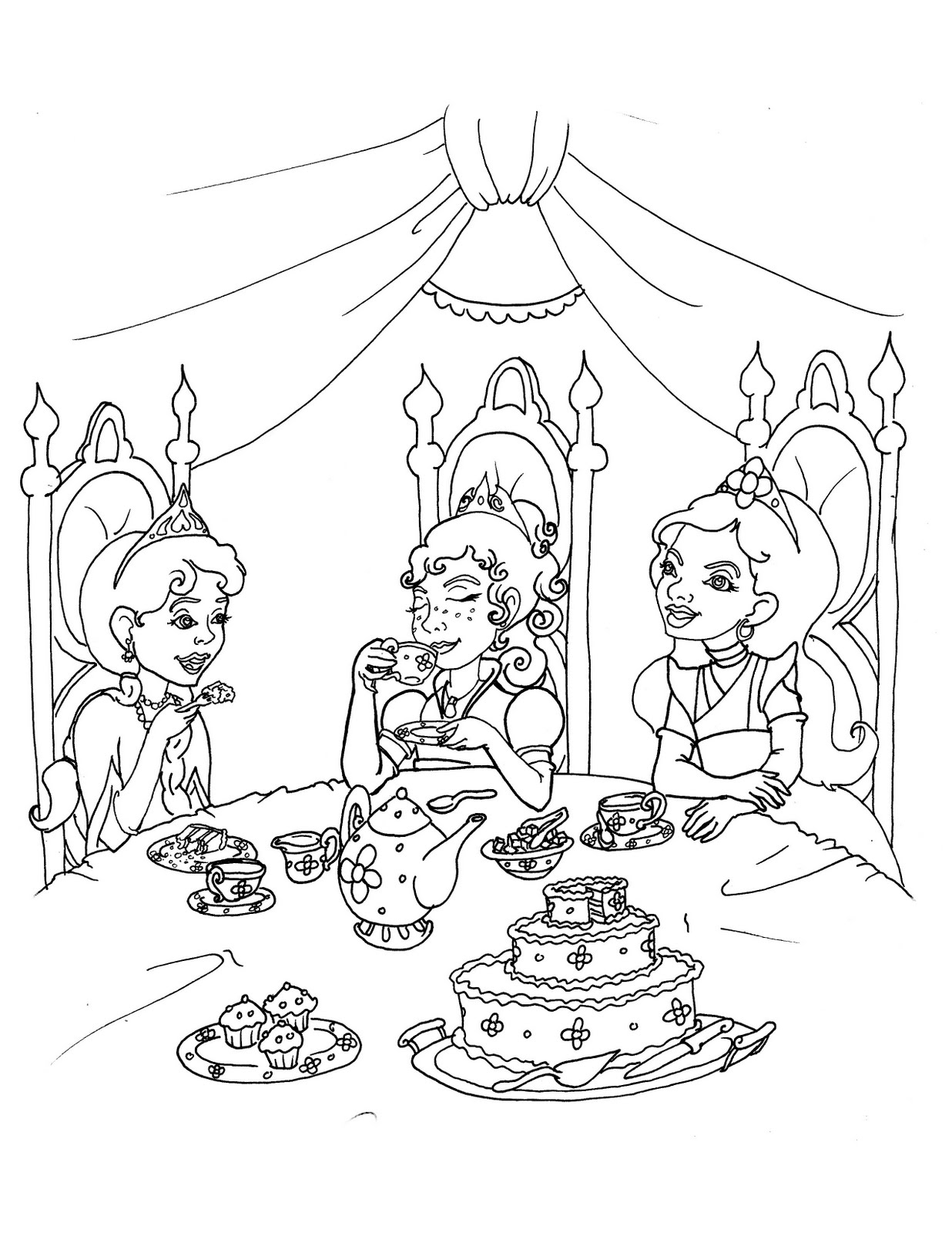 Pearson Illustration: Princess Coloring Book