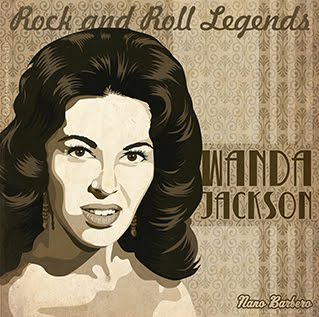 Nano Barbero Art Book: Wanda Jackson - Posters, Leyendas del Rock & Roll
