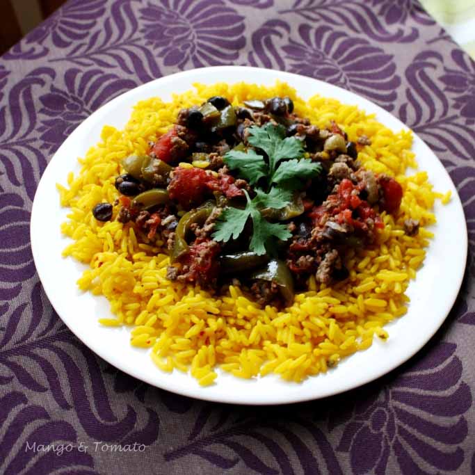 Mango & Tomato: Goya & Foodbuzz Sponsored Dinner: Lazy Stuffed Peppers