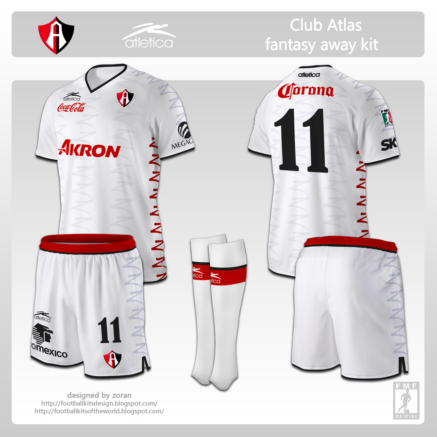 football kits design: Club Atlas fantasy kits