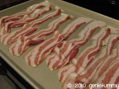 Genki Tummy: How to Cook Massive Tons of Bacon...and then bacony-cornbread