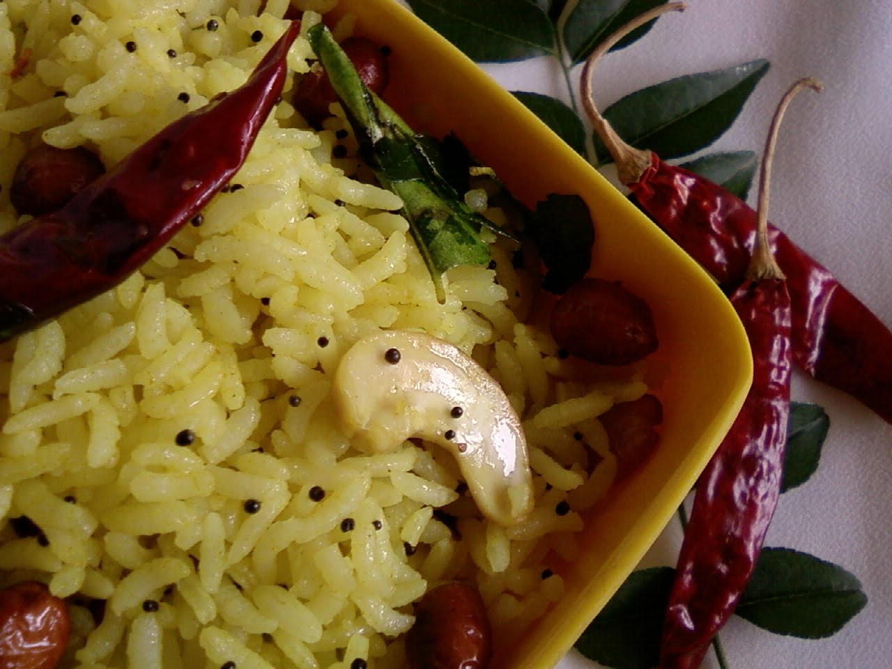 Lemon Rice Recipe - Nimmakaya Pulihora Recipe - Chitranna Recipe ...