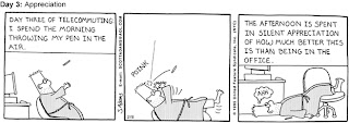 Fuzz Sezs: Dilbert on Telecommuting