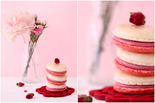 Foodagraphy. By Chelle.: Raspberry rose macarons