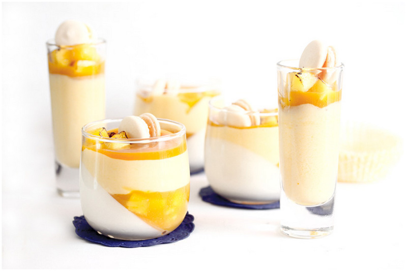 Foodagraphy. By Chelle.: Mango passion fruit panna cotta verrines