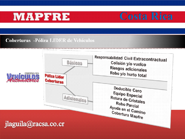 MAPFRE Aseguradora: Coberturas -Póliza LIDER de Vehículos