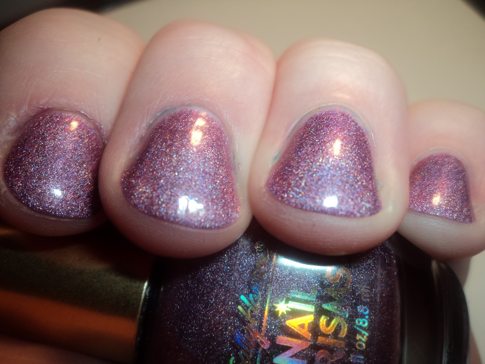 nails PC: Sally Hansen Nail Prisms Purple Diamond
