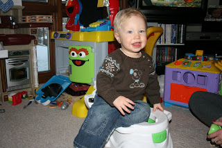 Connor baby: Connor goes peepee...on the... BIG BOY POTTY!