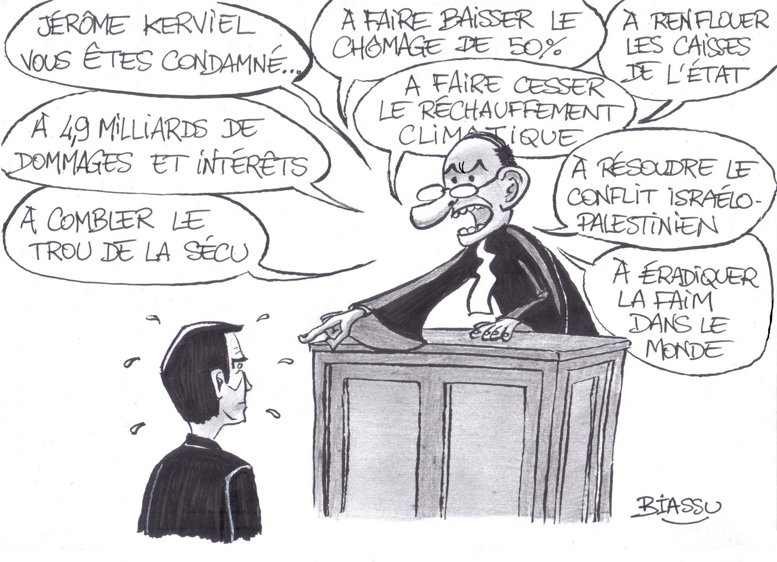 Les dessins de Biassu: Une condamnation exemplaire