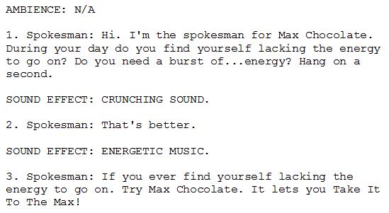 Radio Ads Script Examples