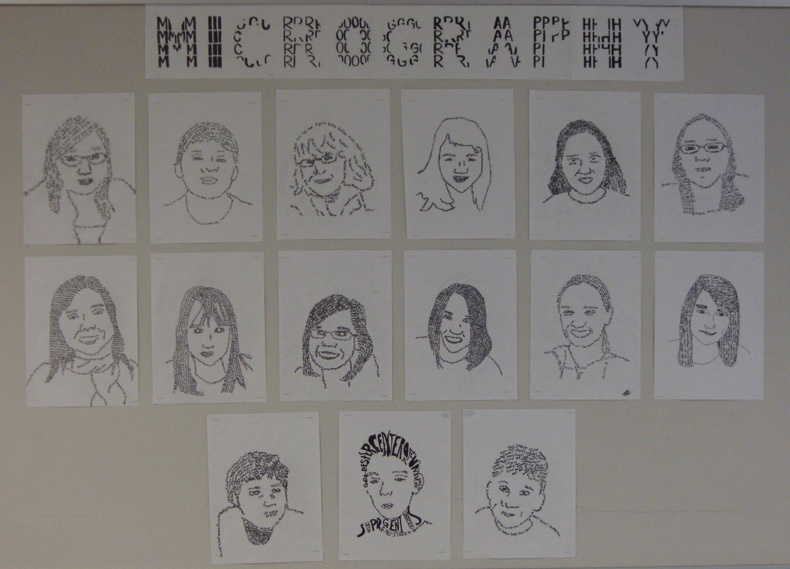 Art. Paper. Scissors. Glue!: Micrography Portrait