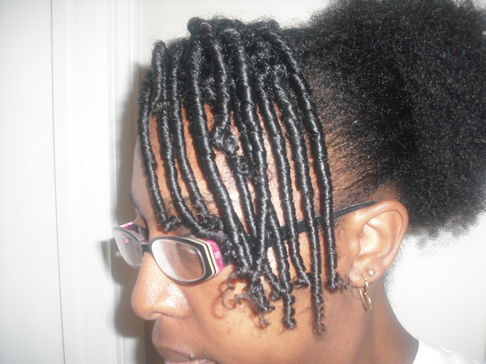 Knaps - I Love Being Me: Today Hair: Wrap-A-Locs on loose hair