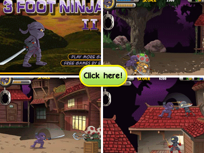www.flashgame-girl.com: 3 Foot Ninja II - Action Flash Games