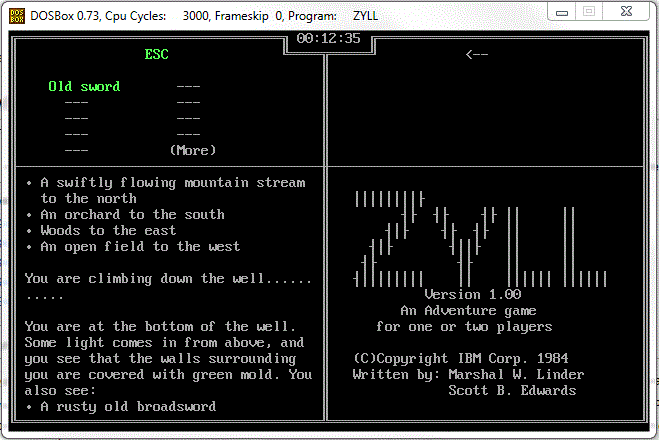 The CRPG Addict: Backtracking: Zyll (1984)