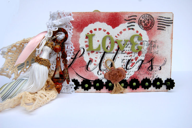 SCRAPBOOK ABUNDANCE: Canvas Love Letters mini