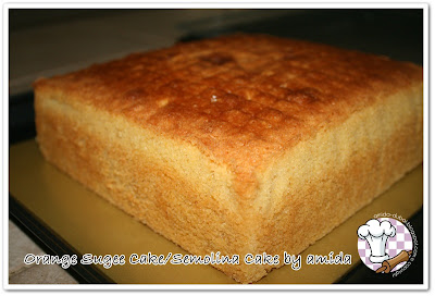 Journey of My LiFe in Dubai UAE: Orange Sugee@Suji Cake/Semolina Cake