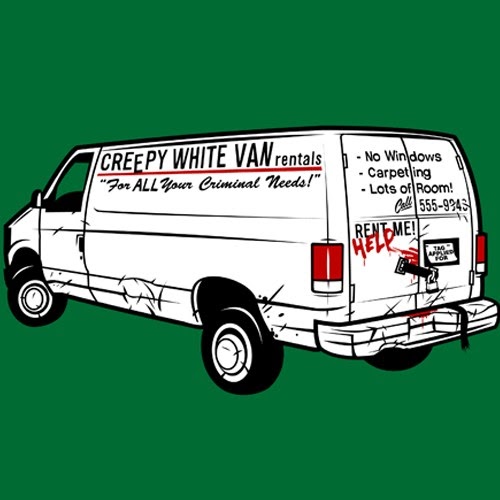 Sober in a Nightclub: Creepy white van