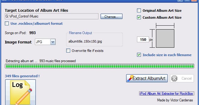 : iPod Album Art Extracter for RockBox