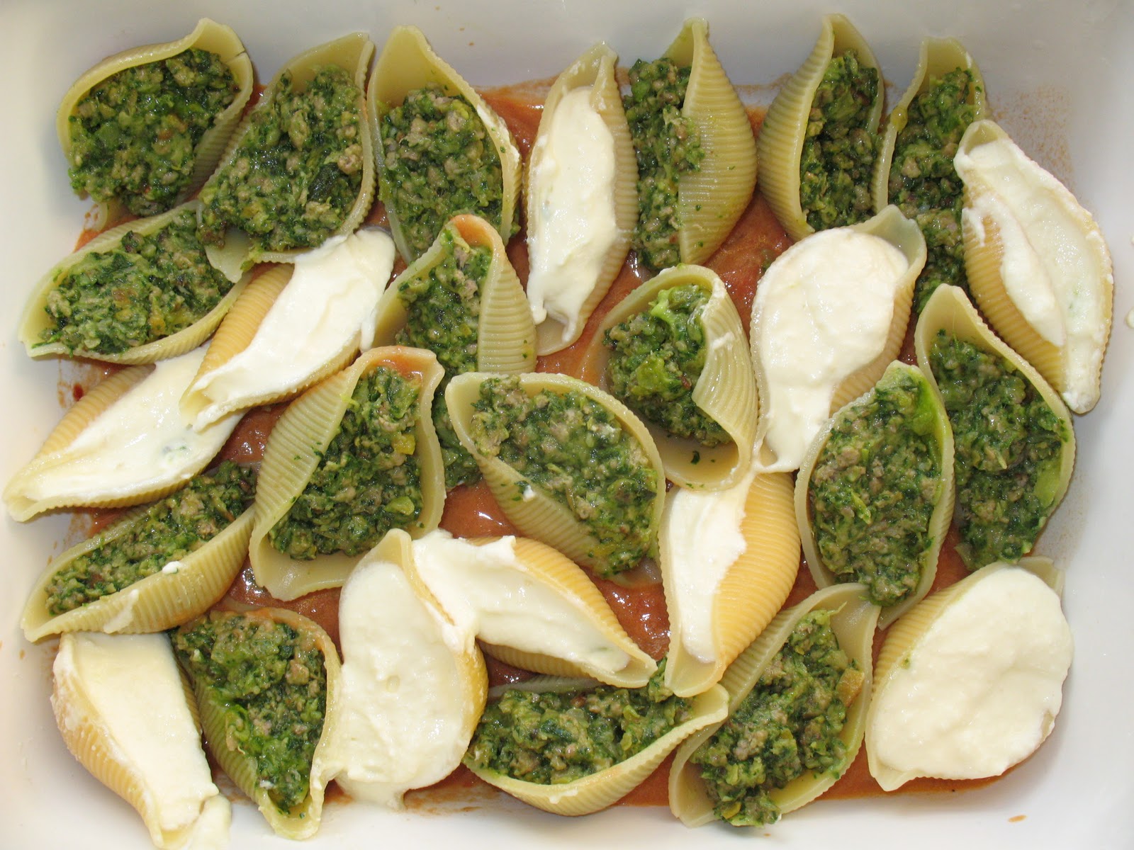 Anna's Table: 'To Meat or Not To Meat '...Stuffed Seashell Pasta