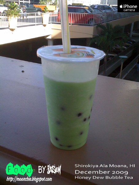 Honey Dew Bubble Tea - Shirokiya Ala Moana, HI | Moonchie Foods