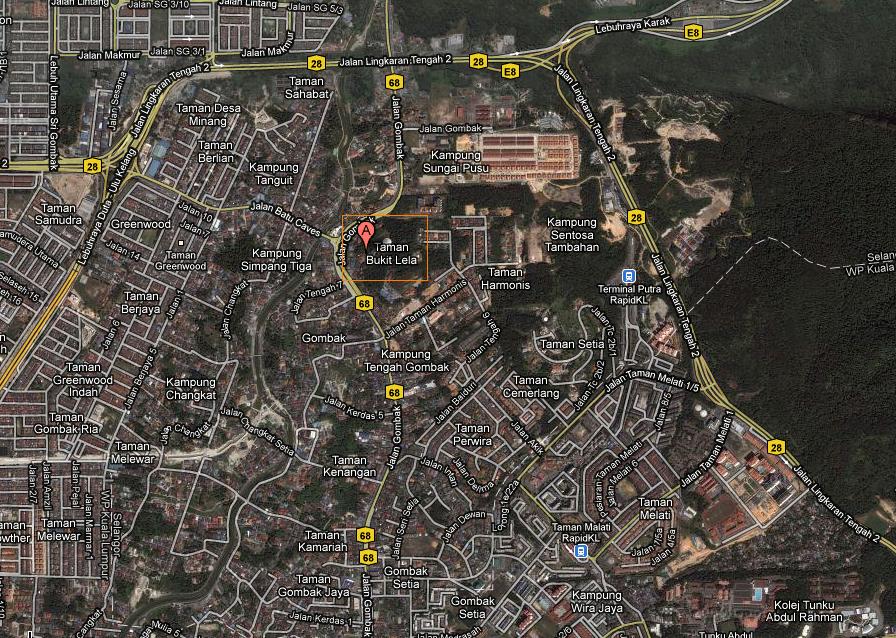 kuala lumpur: peta gombak