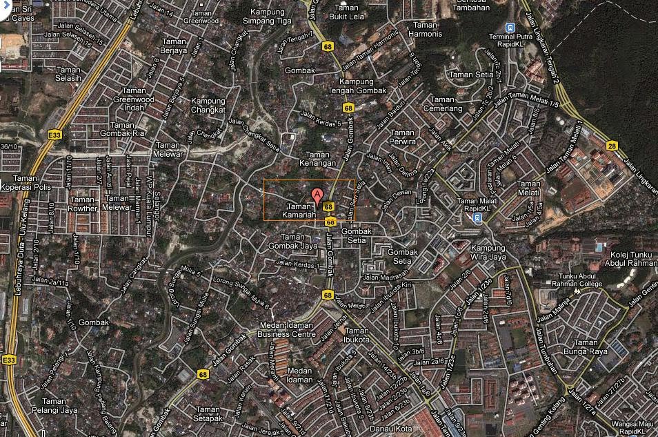 kuala lumpur: peta gombak