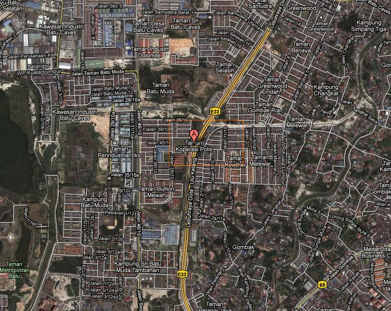 kuala lumpur: peta gombak