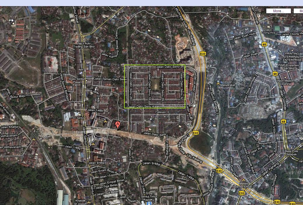 kuala lumpur: maps sentul