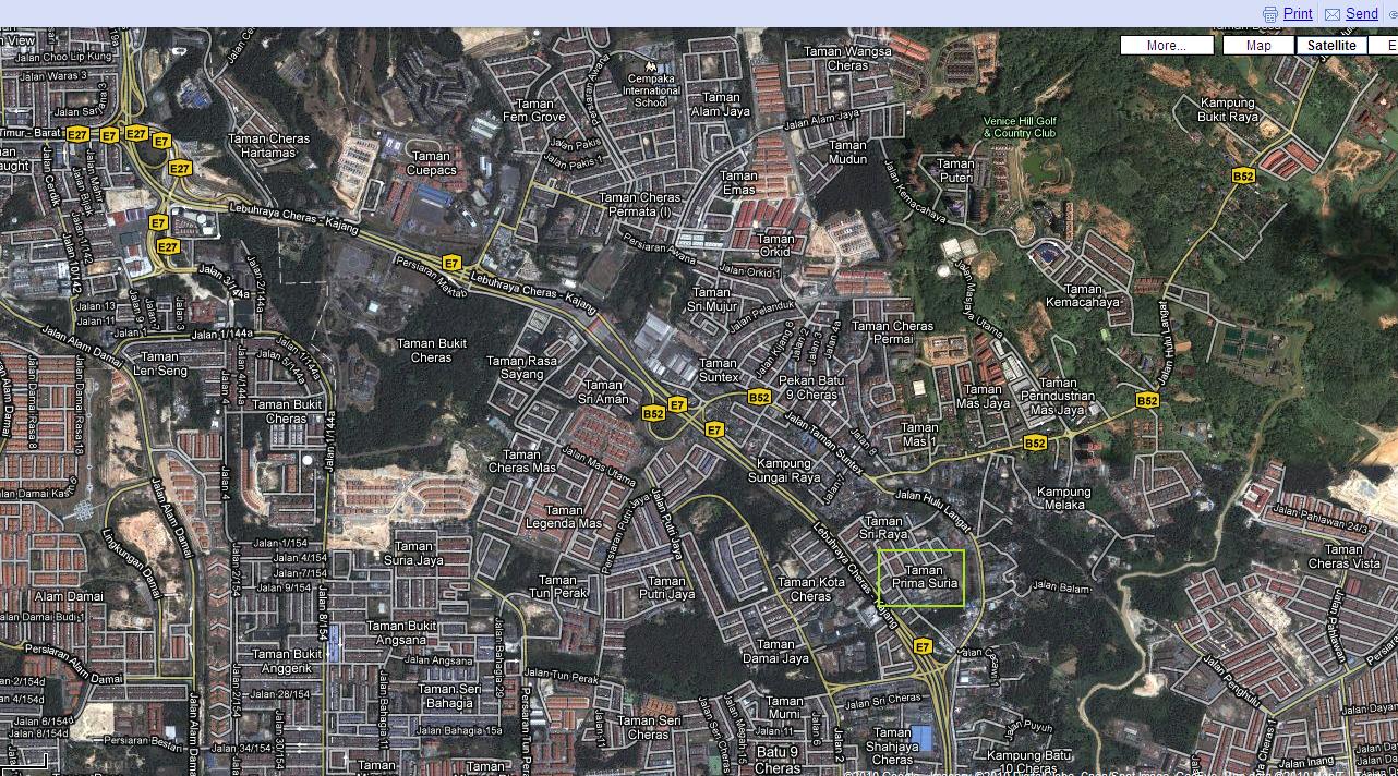 Kuala Lumpur: cheras-map2