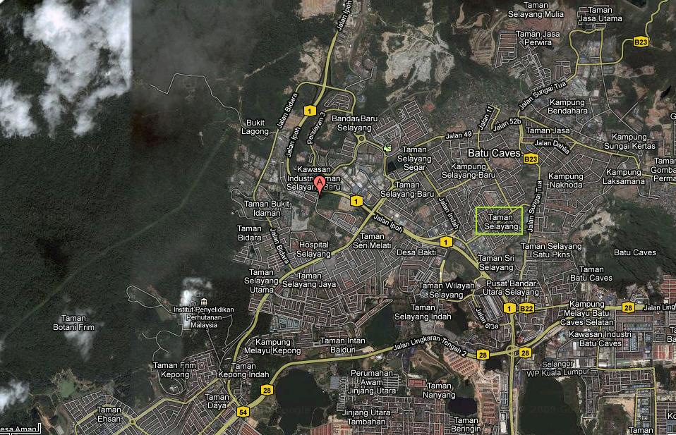 kuala lumpur: map selayang