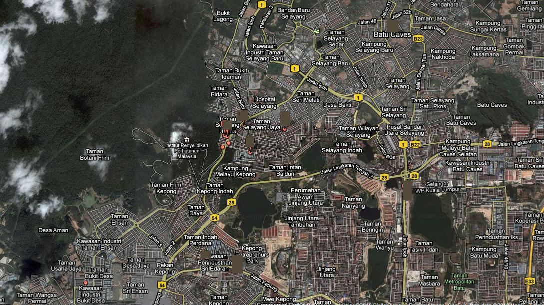 kuala lumpur: map selayang