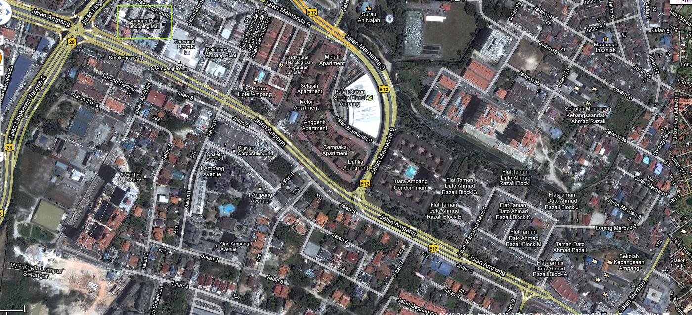 Kuala Lumpur: map ampang
