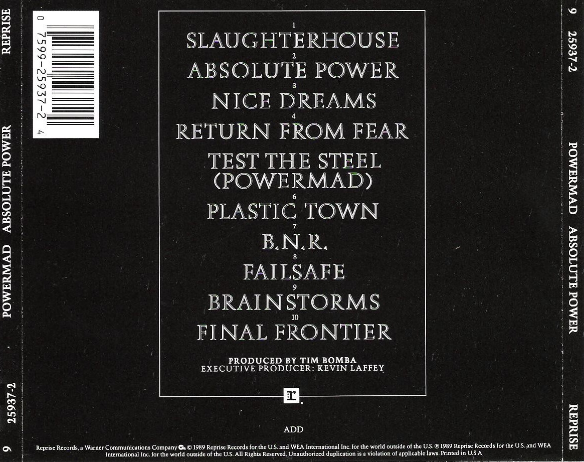 WHERE METAL RULES: POWERMAD - ABSOLUTE POWER (1989)