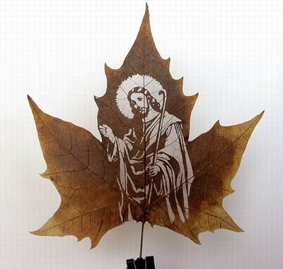 Beautiful Art: Cool Leaf Carving Artwork