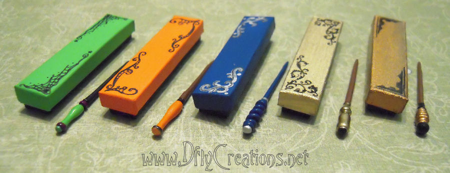 Dollhouse Mini's by Dfly Creations: New Wands & Boxes for Etsy