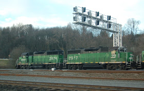BN 8301 Burlington Northern Railroad EMD SD60 At Alliance, Nebraska By ...