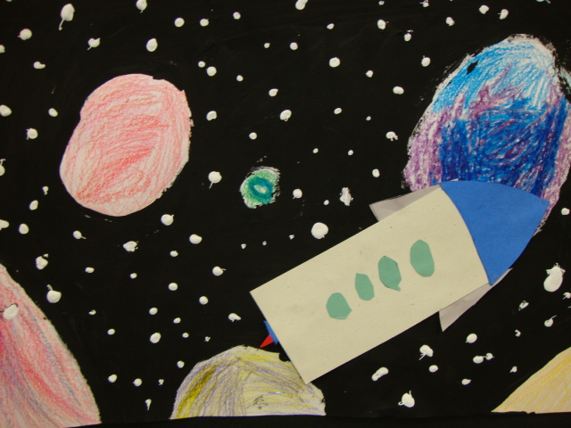 Thomas Elementary Art: 1st Grade Rockets in Space