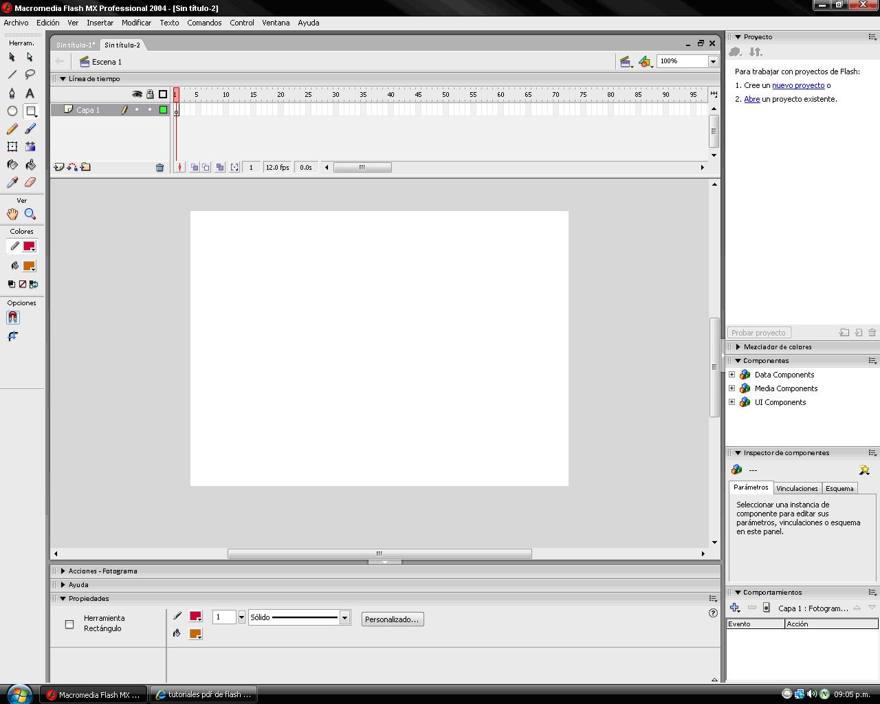 Diseño Multimedia: Herramientas de Flash Mx